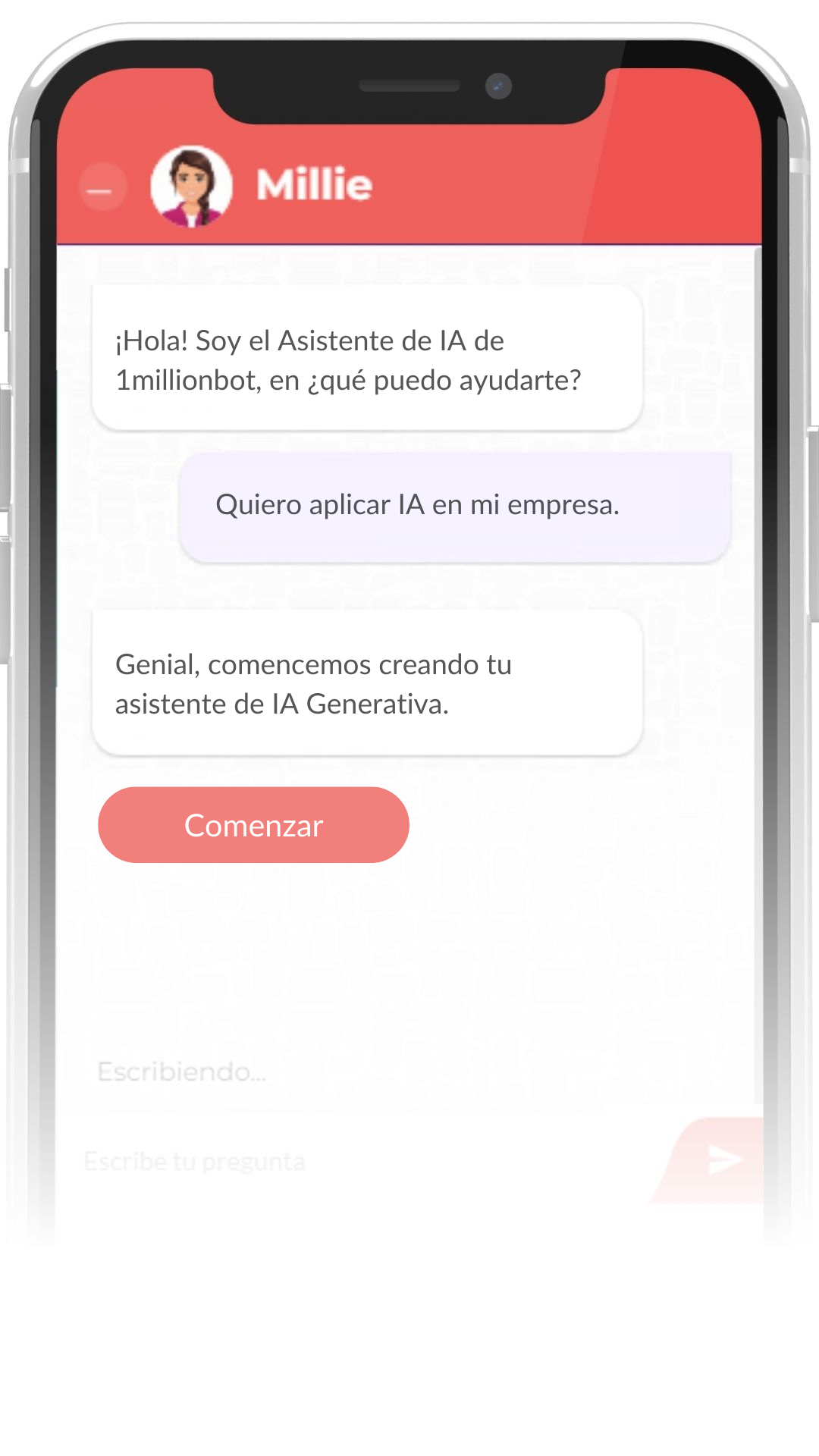 Crear asistentes de IA - 1MillionBot